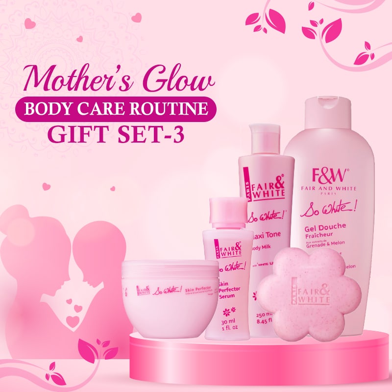 Mother's Day Body Care Routine Gift Set-3 - Fair & White EU